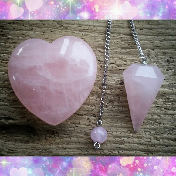 Magic Potion | Accessories | Last One Rose Quartz Palm Stone Pendulum ...